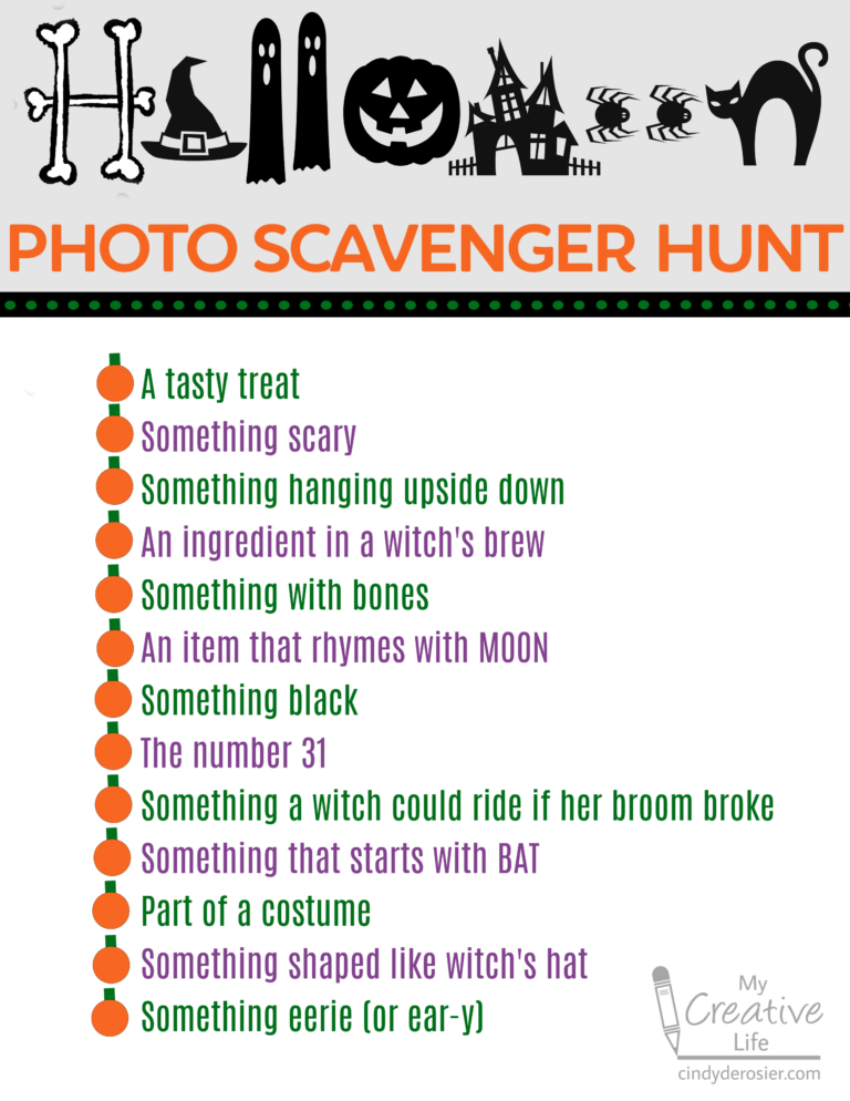 Halloween Photo Scavenger Hunt | Fun Family Crafts