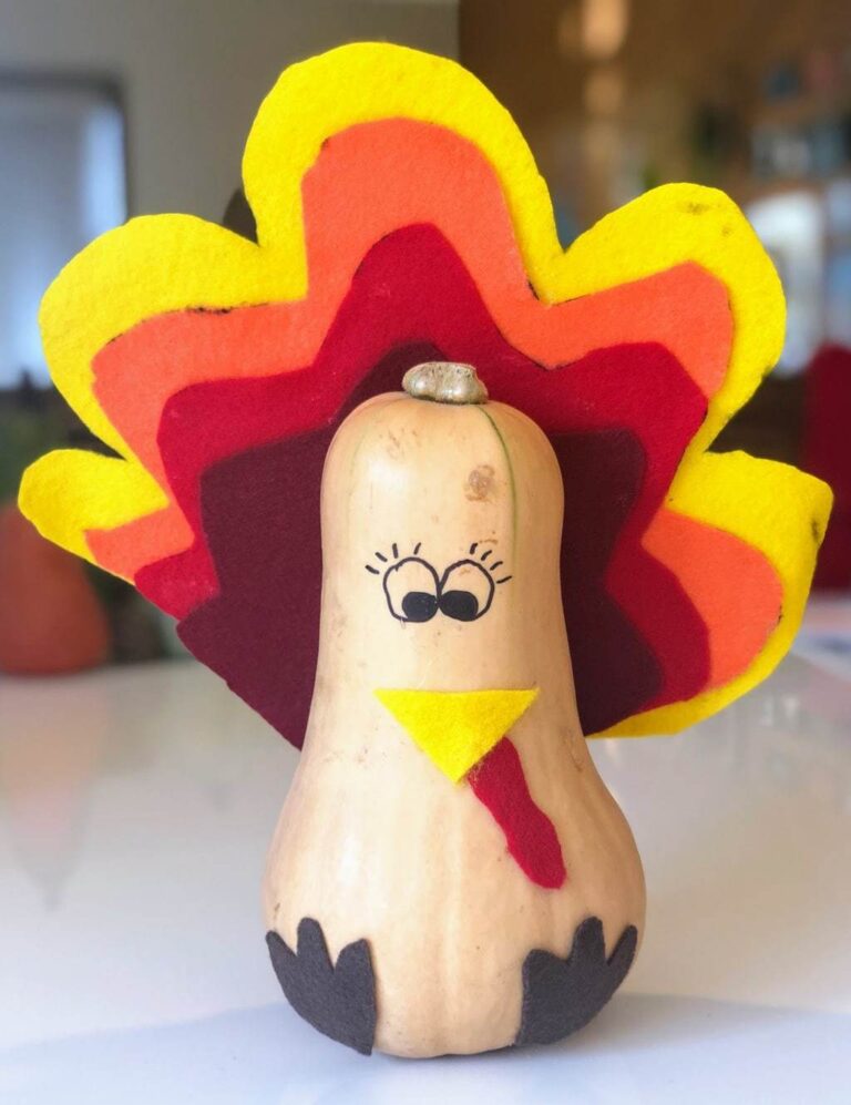 Squash Turkey Craft | Fun Family Crafts