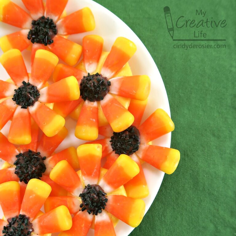 Candy Corn Black-Eyed Susans | Fun Family Crafts