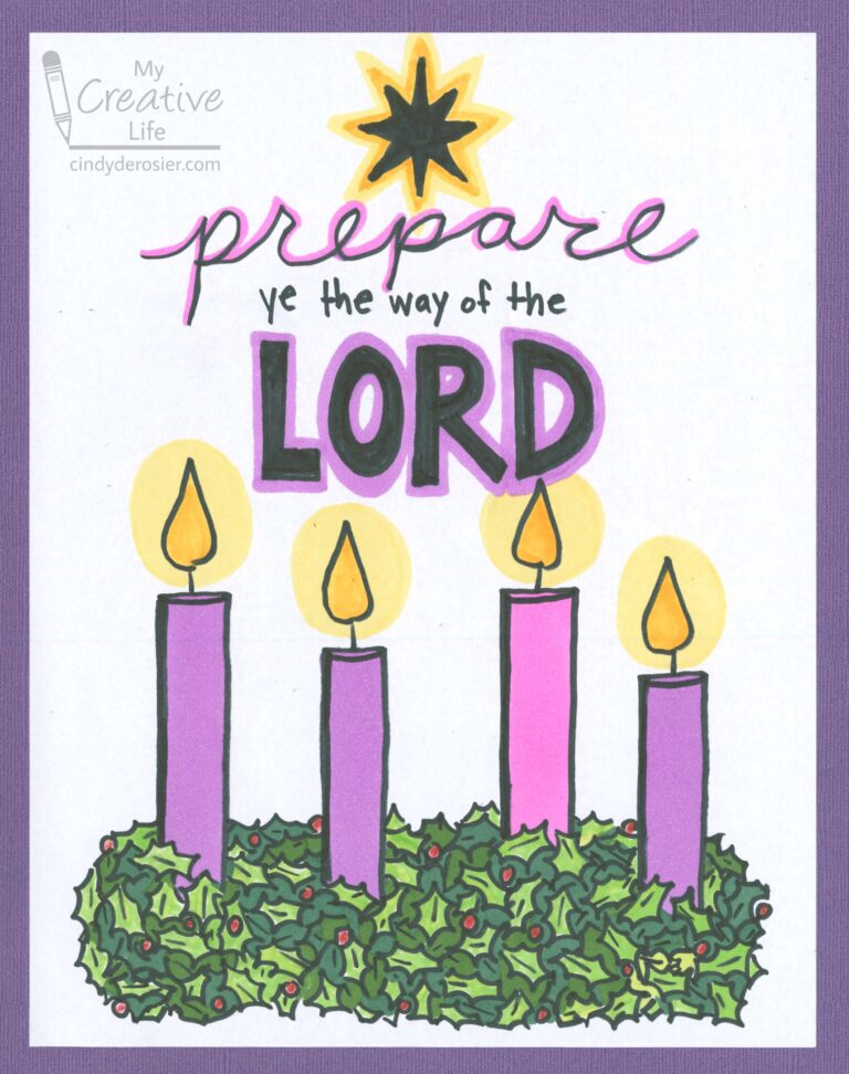 How to Draw an Advent Wreath | Fun Family Crafts