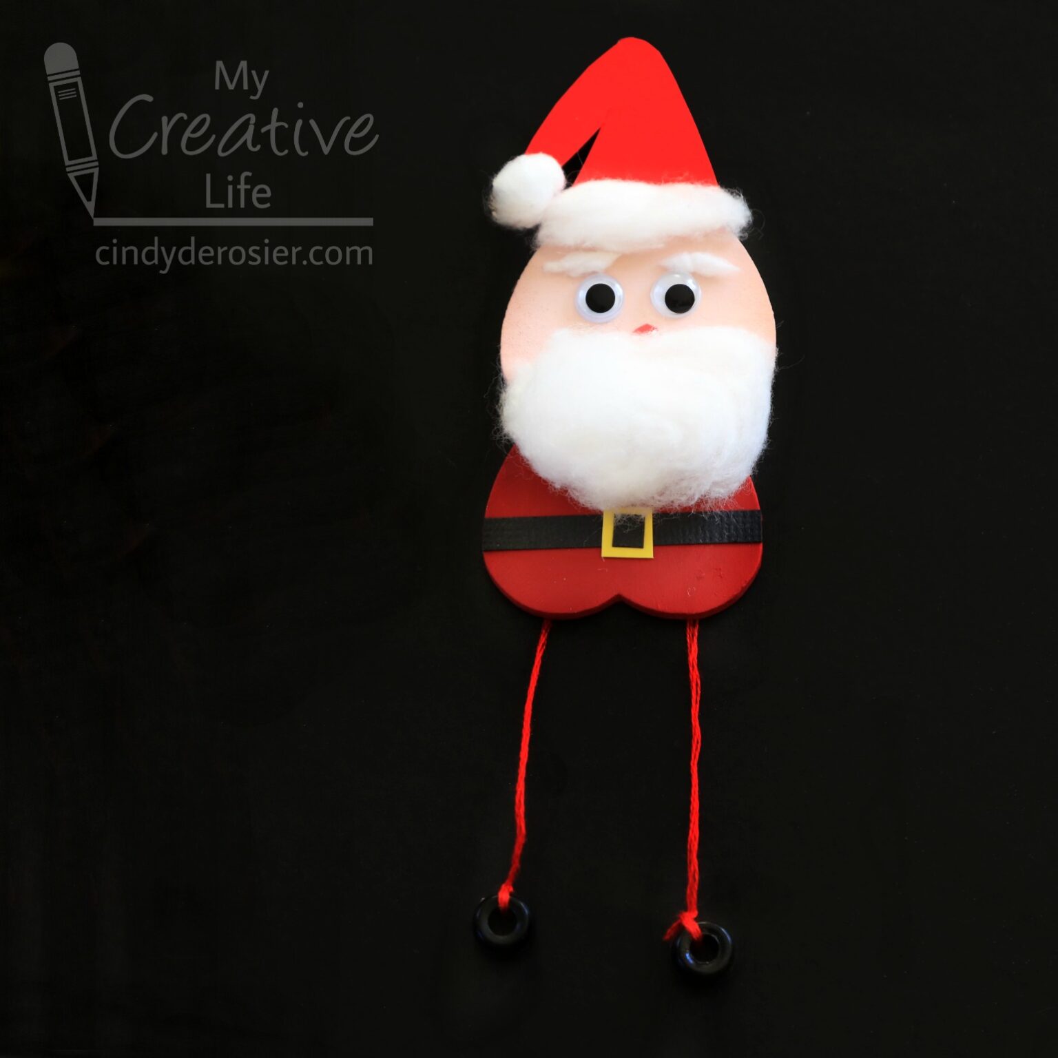 Heart Santa Magnet | Fun Family Crafts