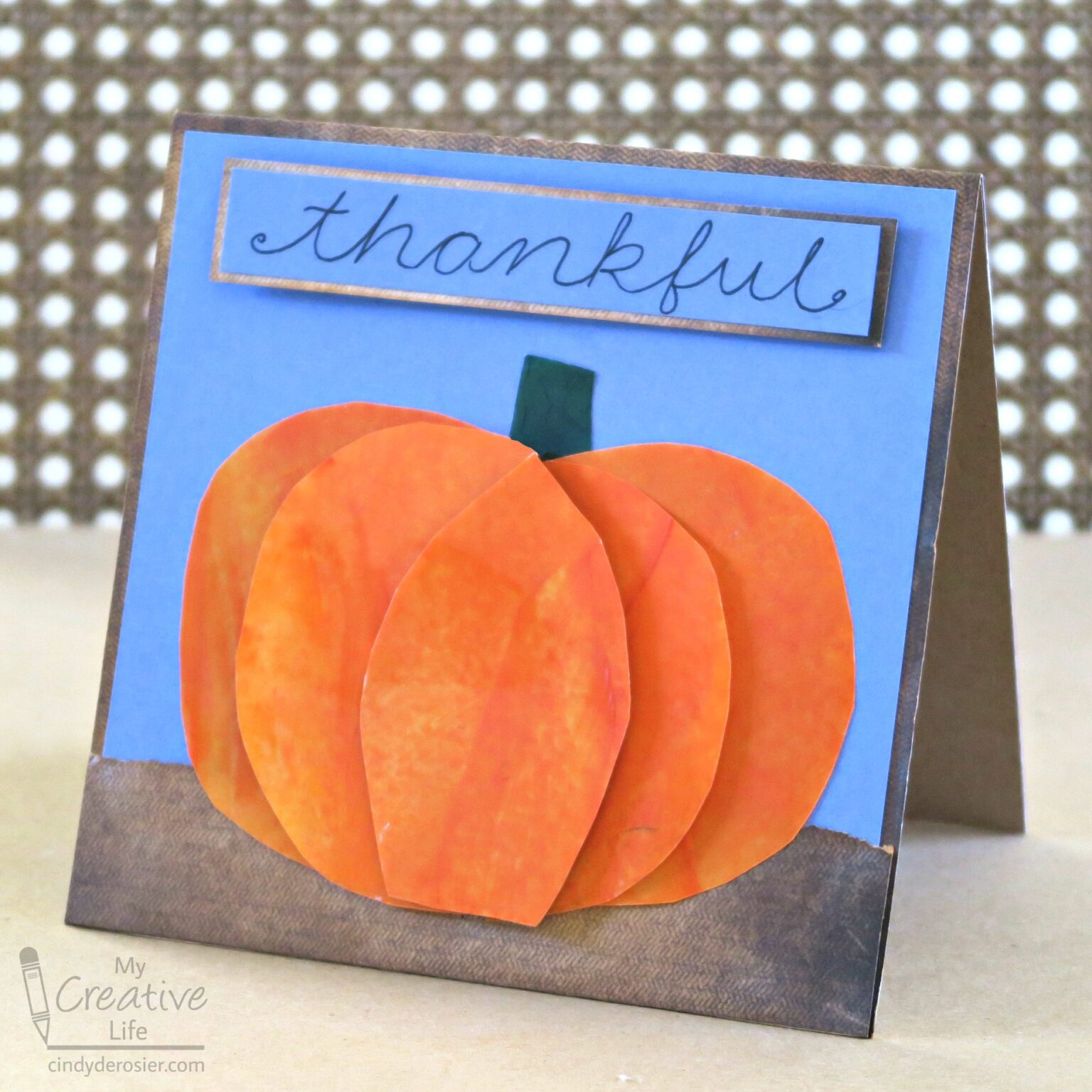 Dimensional Pumpkin Thanksgiving Craft | Fun Family Crafts