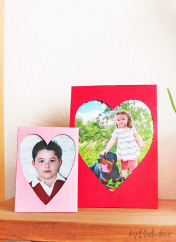 Heart Shaped Paper Frame Fun Family Crafts