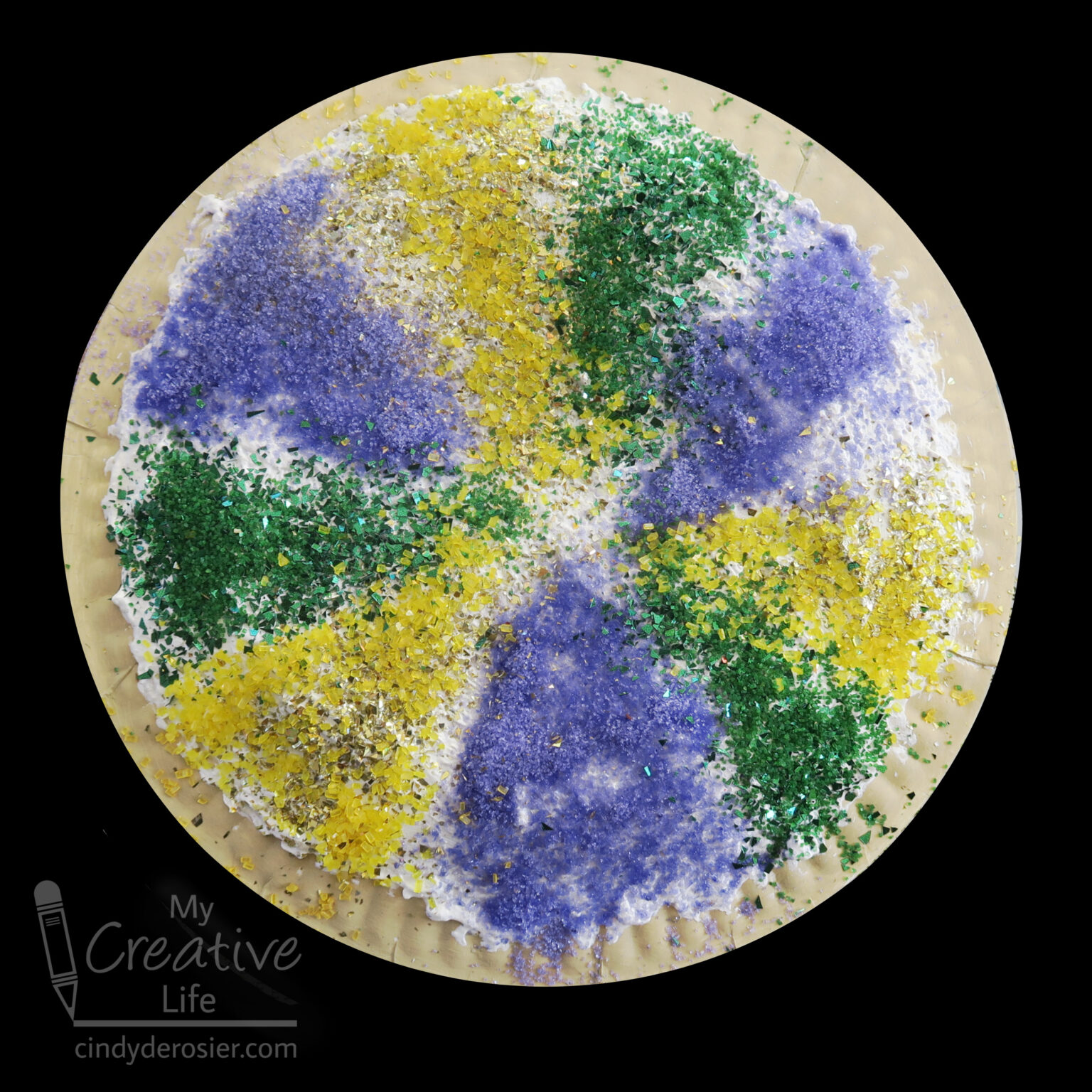 Paper Plate King Cake | Fun Family Crafts