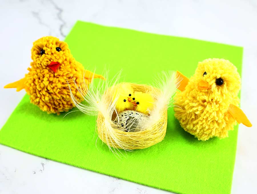 Pom Pom Chicks | Fun Family Crafts