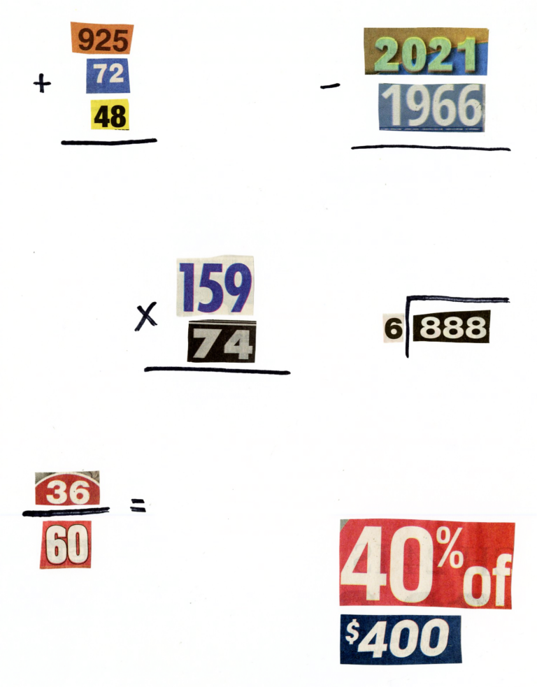 Newspaper Math | Fun Family Crafts