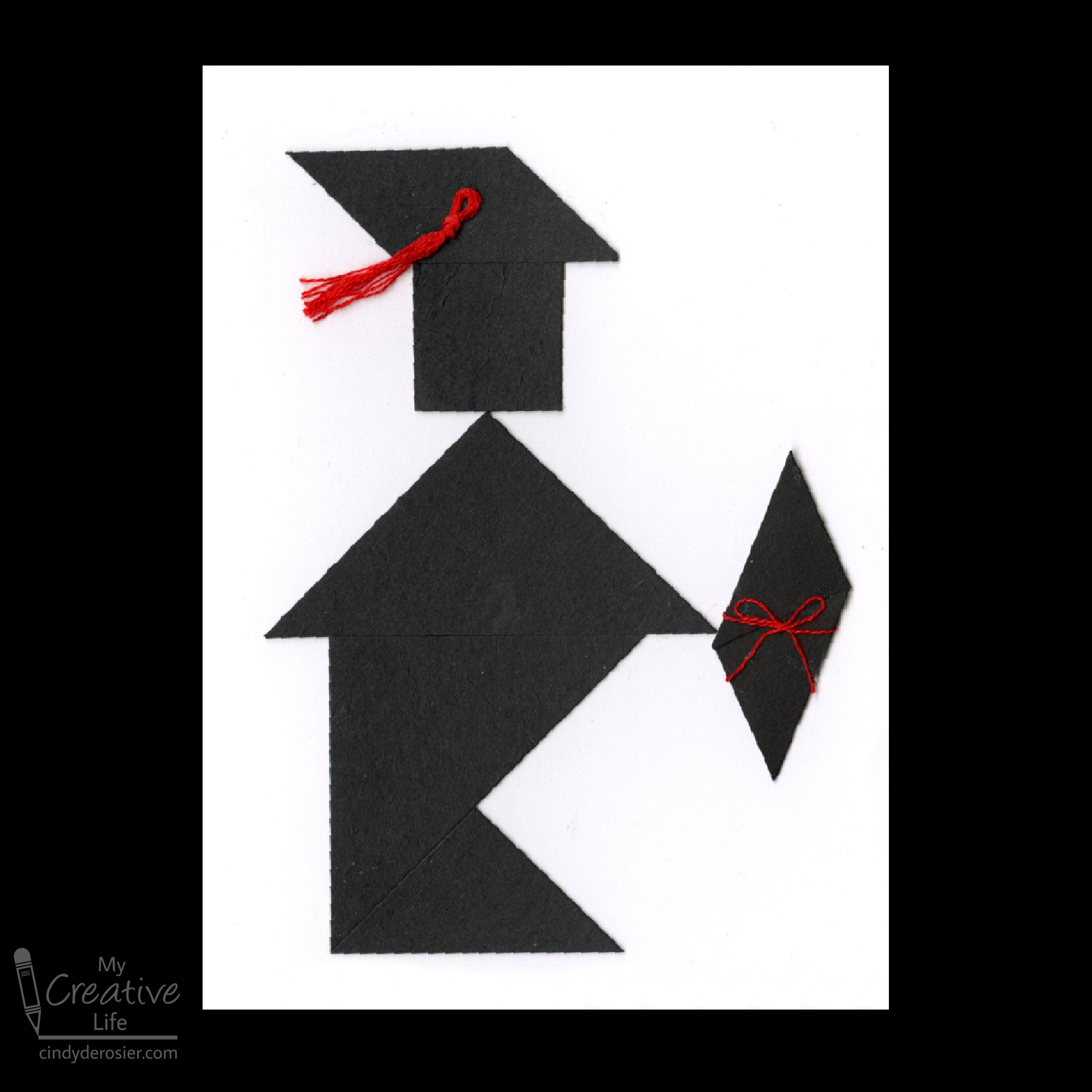 Tangram Graduation Card | Fun Family Crafts