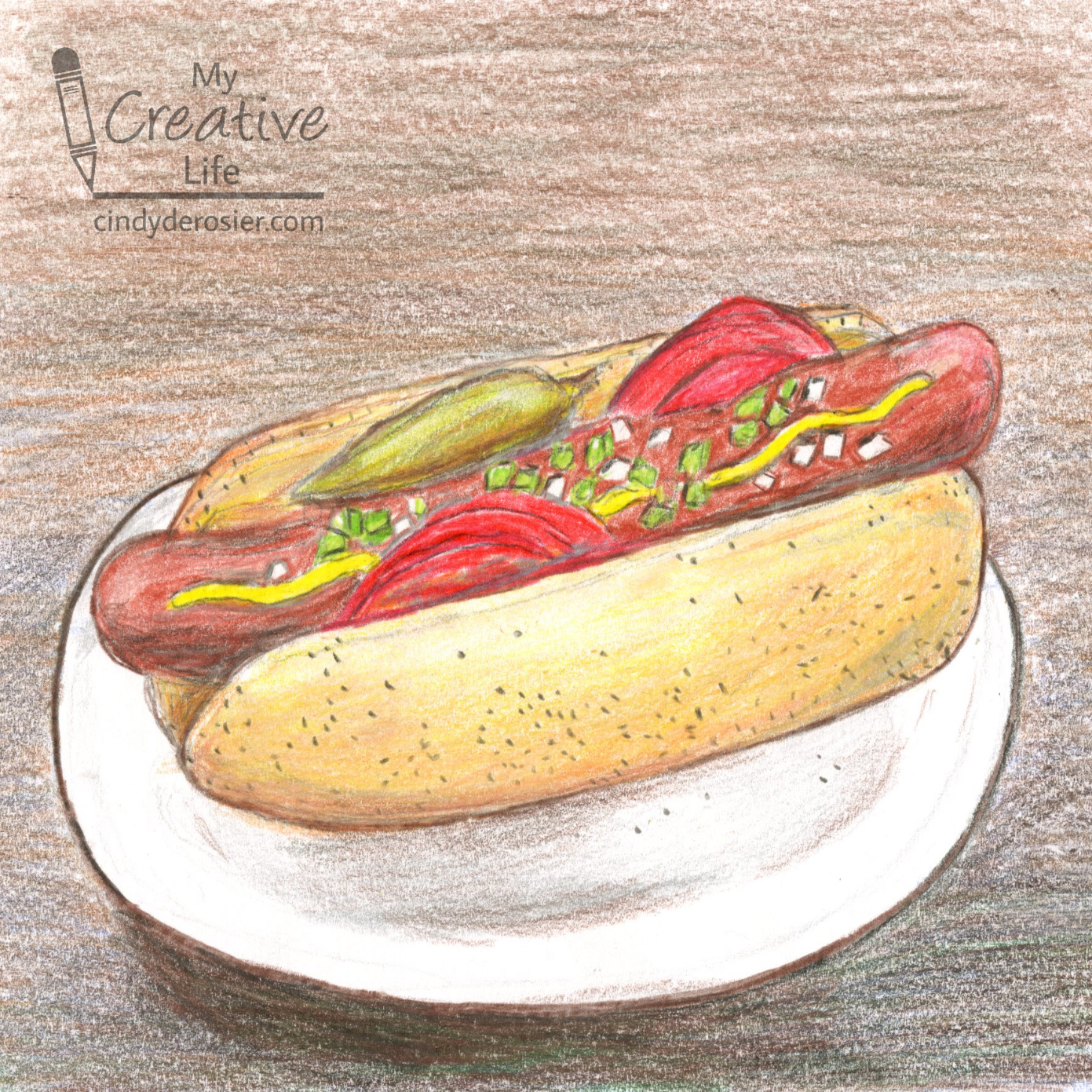 How to Draw a Chicago Dog | Fun Family Crafts