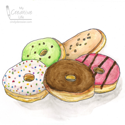 Watercolor Donuts | Fun Family Crafts