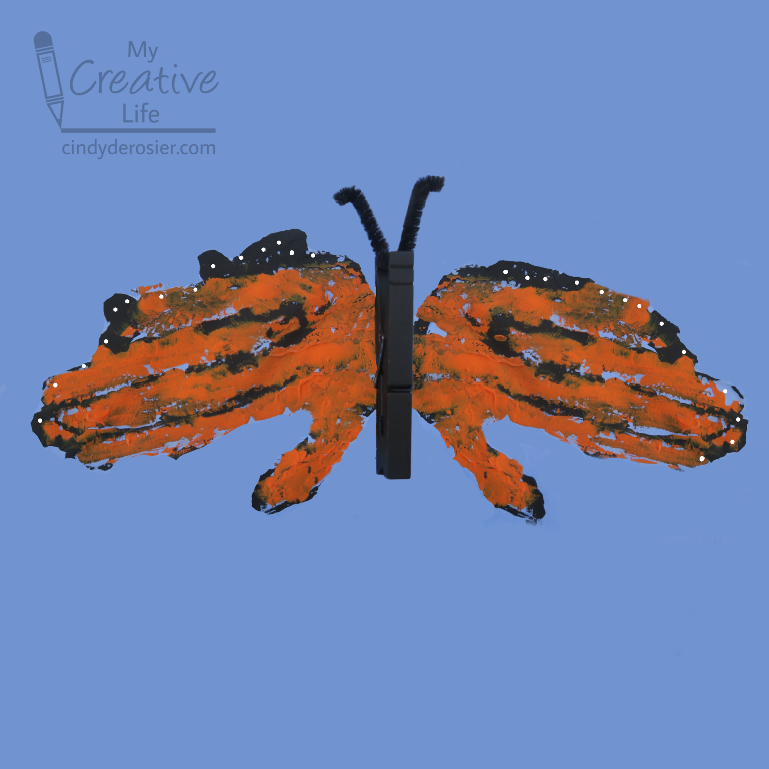 Handprint Monarch Butterfly | Fun Family Crafts