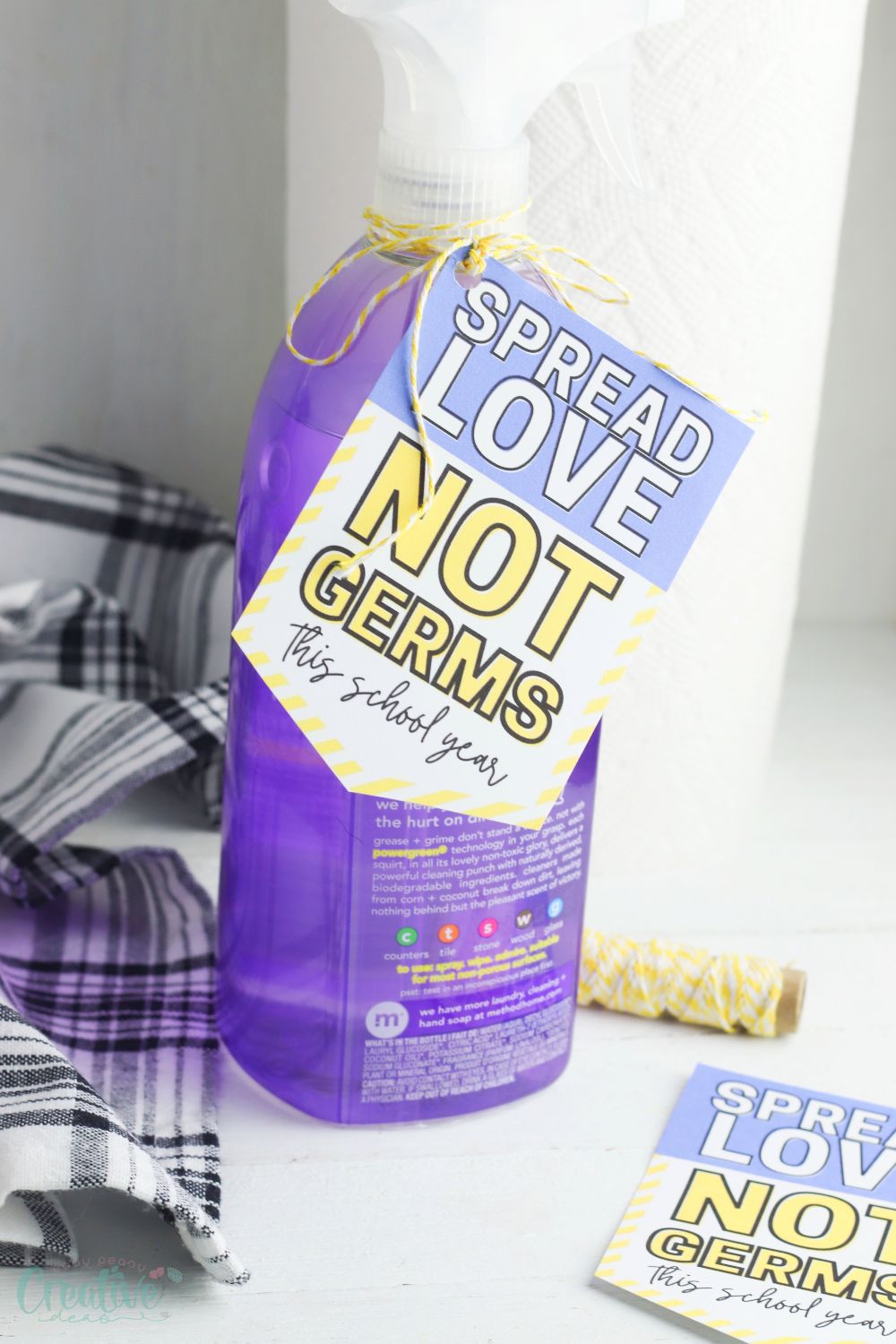 Back to School Sanitizer Tag | Fun Family Crafts