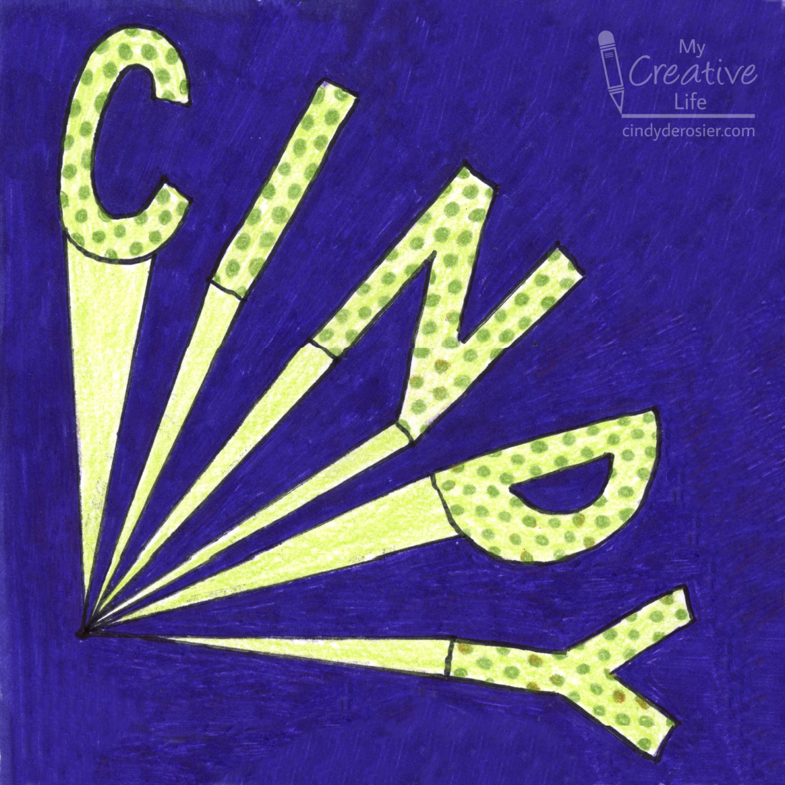 Protractor Name Art | Fun Family Crafts