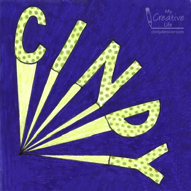 Protractor Name Art | Fun Family Crafts