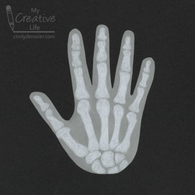 Skeleton Handprint | Fun Family Crafts