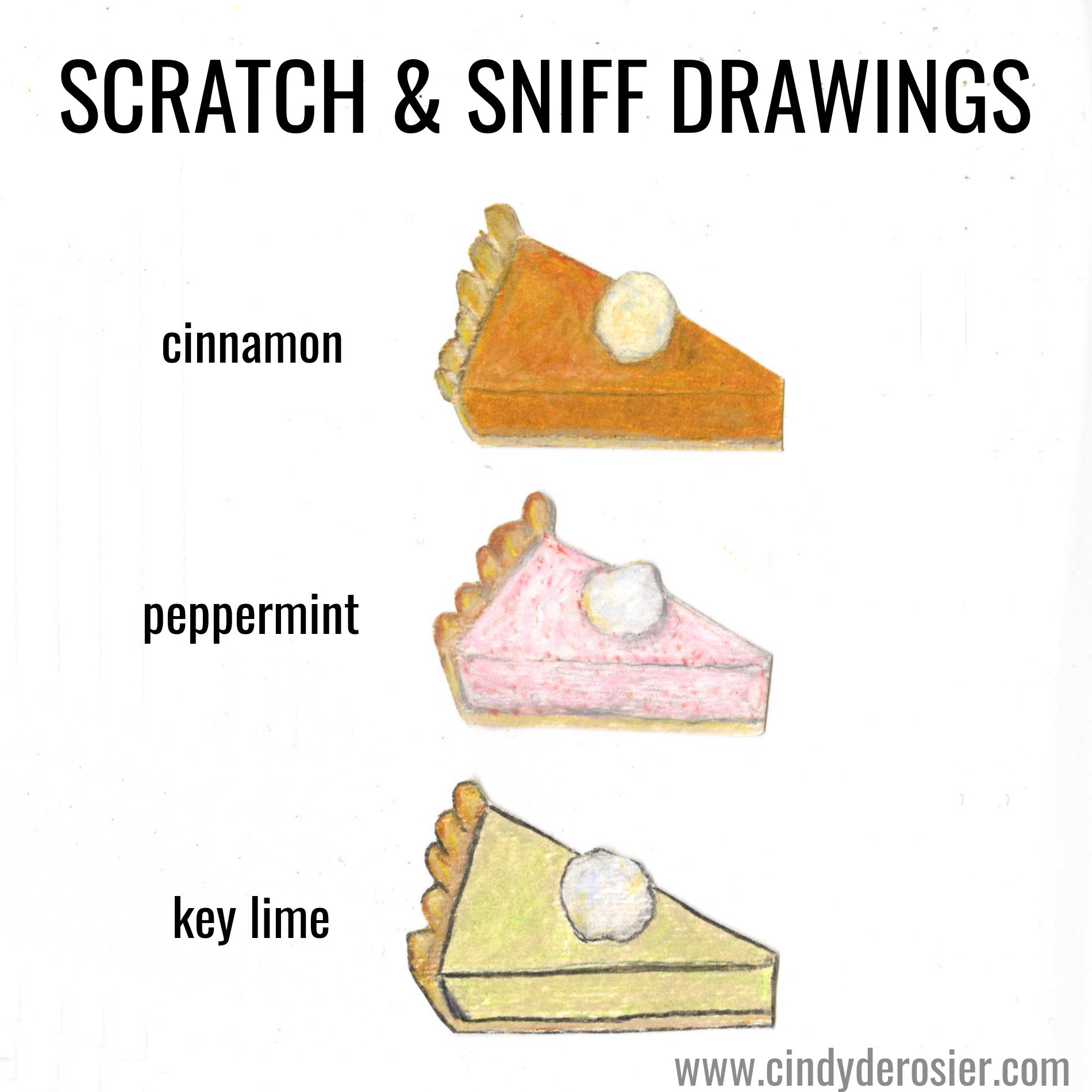 Scratch and Sniff Pie Drawings | Fun Family Crafts