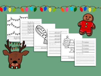 Printable Christmas Letter Tracing Worksheets | Fun Family Crafts