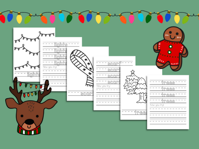 Printable Christmas Letter Tracing Worksheets | Fun Family Crafts