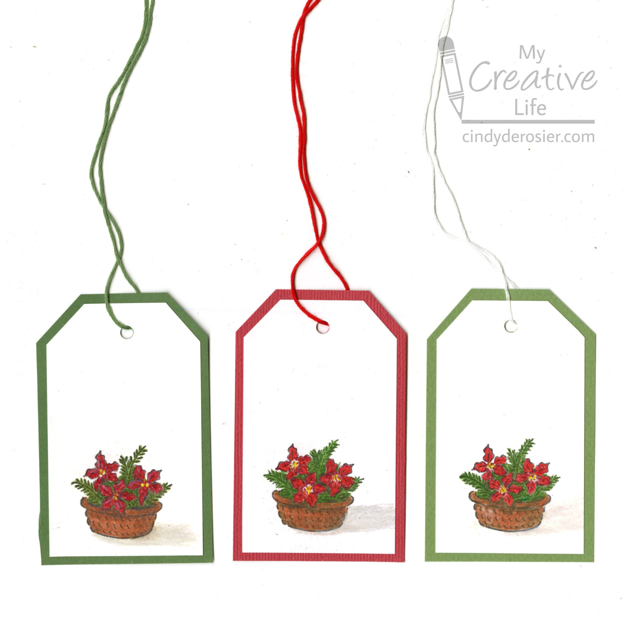 Poinsettia Gift Tags Fun Family Crafts