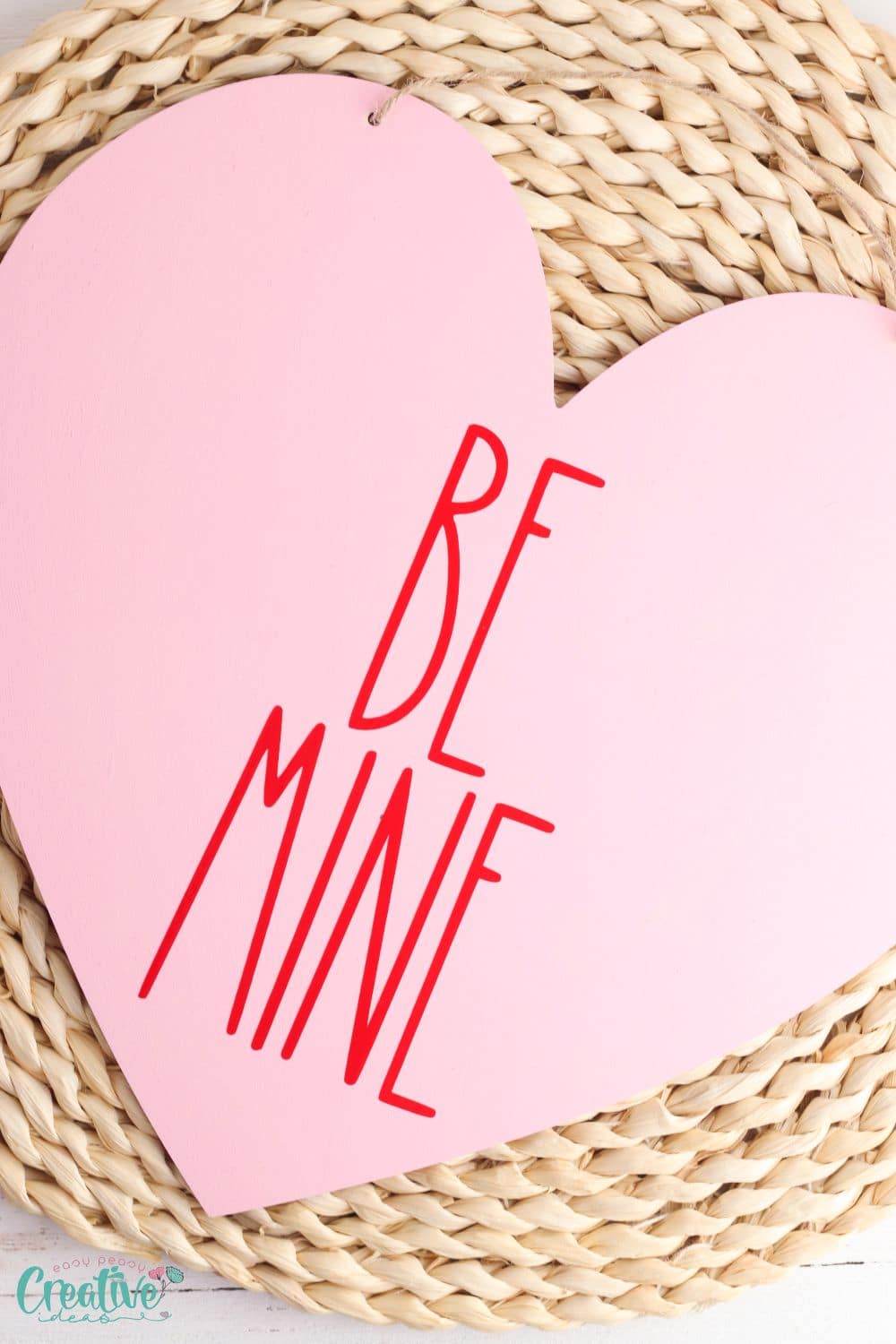 Be Mine Valentine's Sign | Fun Family Crafts