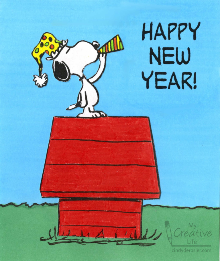 Happy New Year from Snoopy | Fun Family Crafts