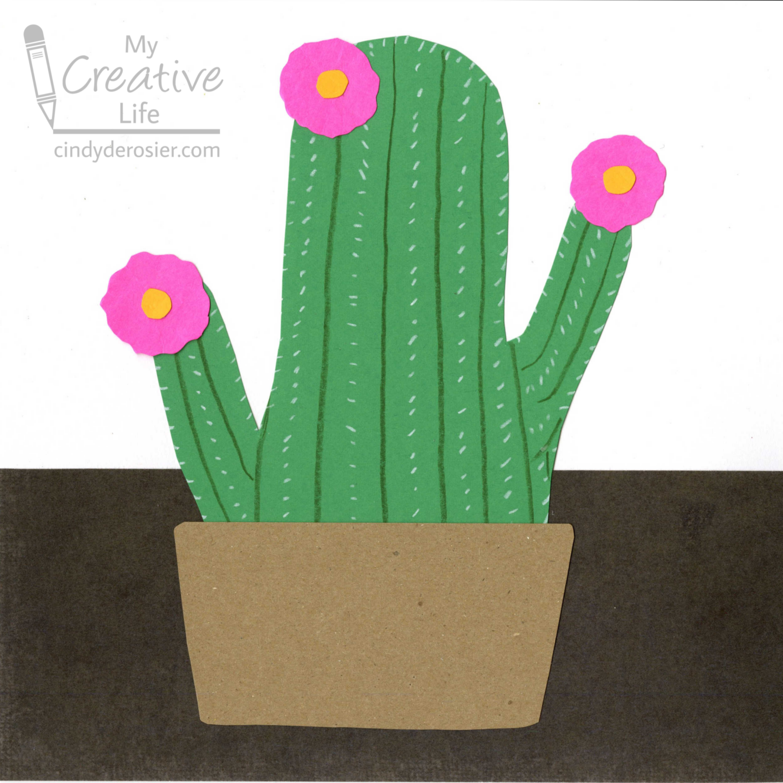 Handprint Saguaro Cactus | Fun Family Crafts