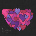 Pile of Hearts Doodle | Fun Family Crafts