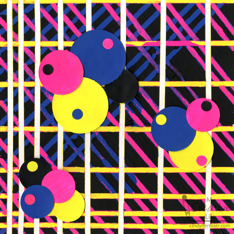 Groovy Glow-in-the-Dark Tape Resist | Fun Family Crafts