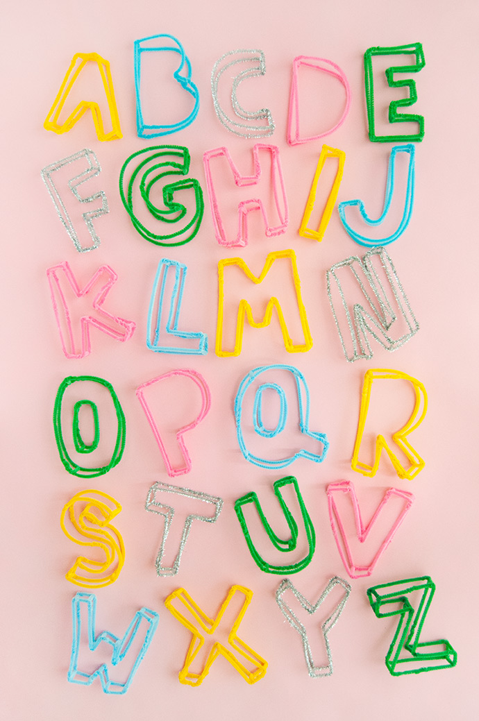 Pipe Cleaner Alphabet | Fun Family Crafts