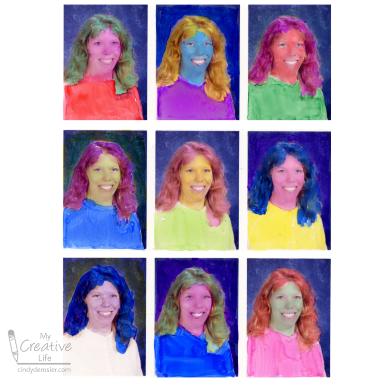 Colorful Me, Inspired by Andy Warhol | Fun Family Crafts