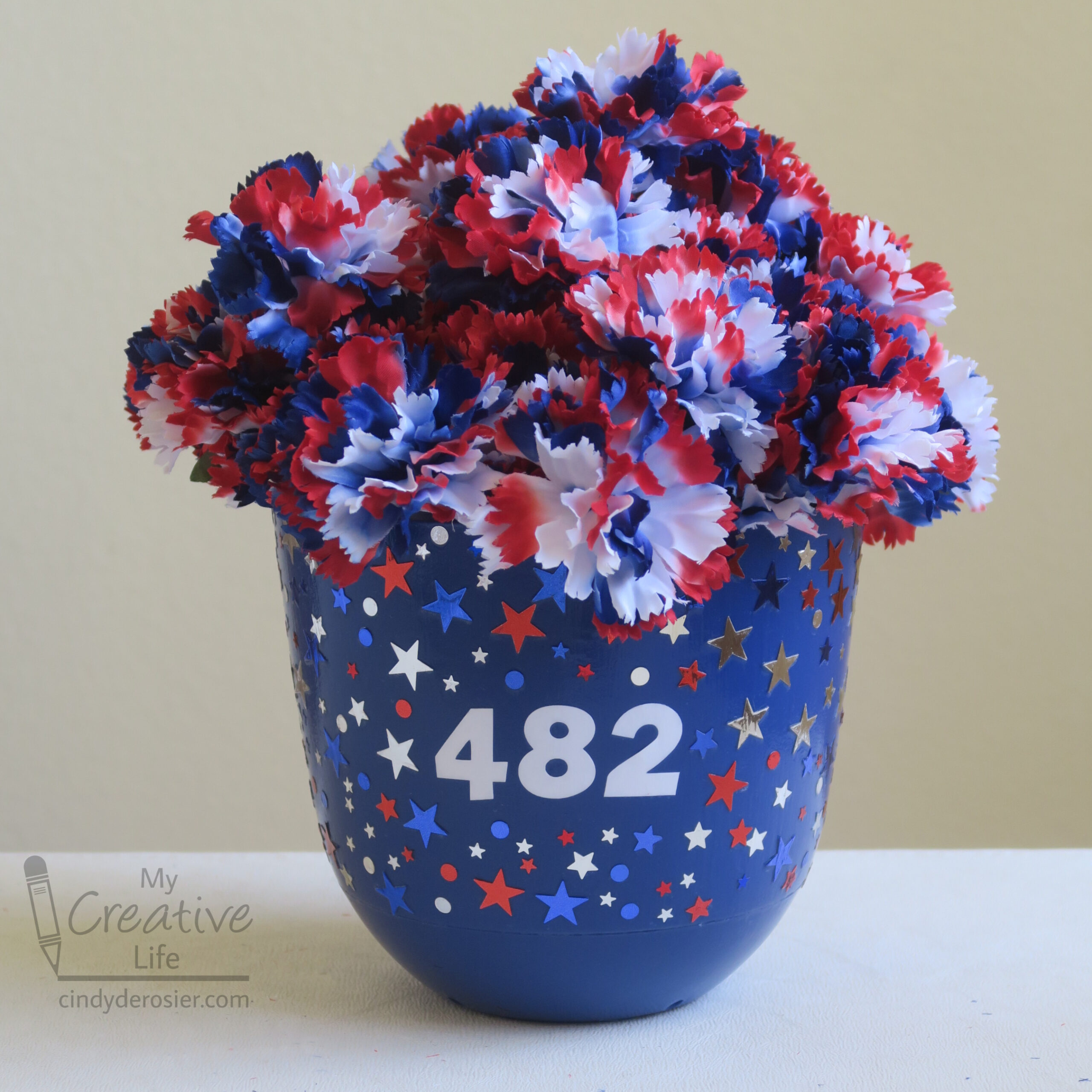 Decoupaged Confetti Flower Pot | Fun Family Crafts