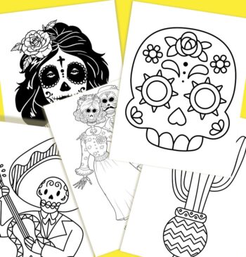 Dia de los Muertos Coloring Book | Fun Family Crafts