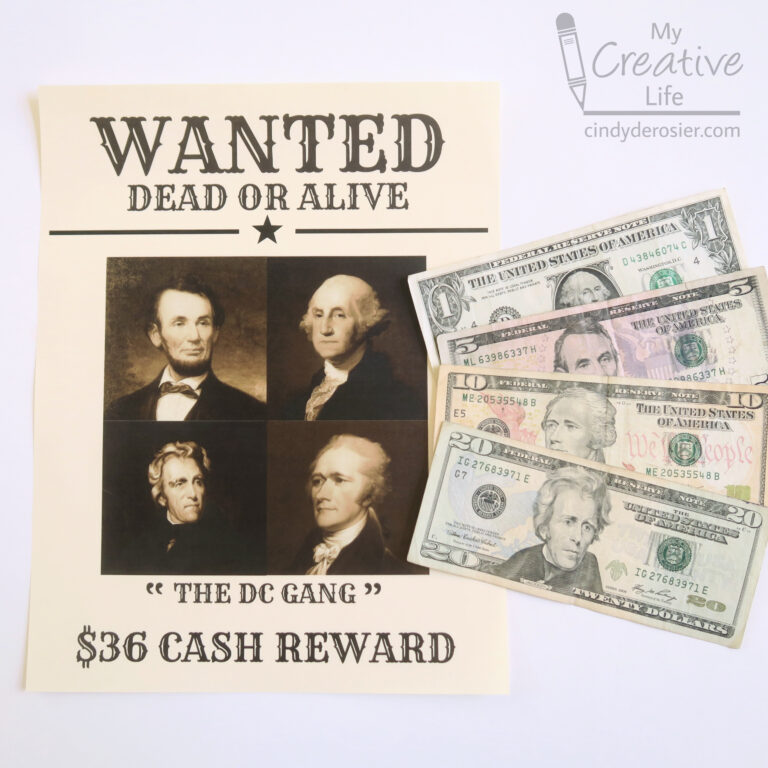 Wanted Poster Hidden Money Gift | Fun Family Crafts