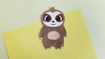 Sloth Paper Bag Puppet | Fun Family Crafts