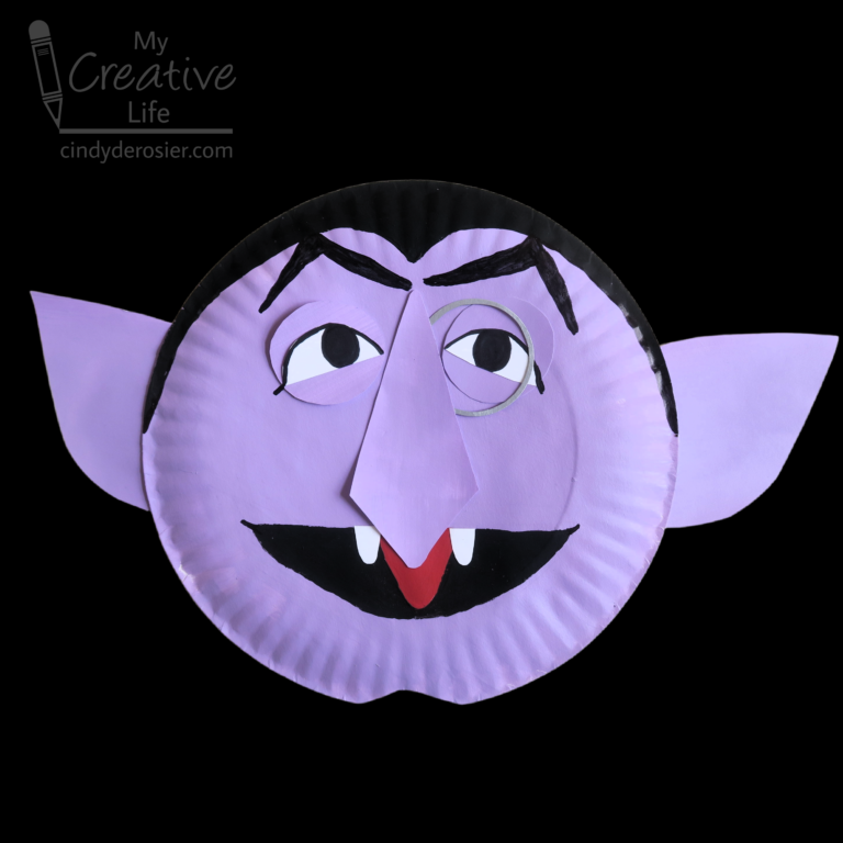 Paper Plate Sesame Street: Count von Count | Fun Family Crafts