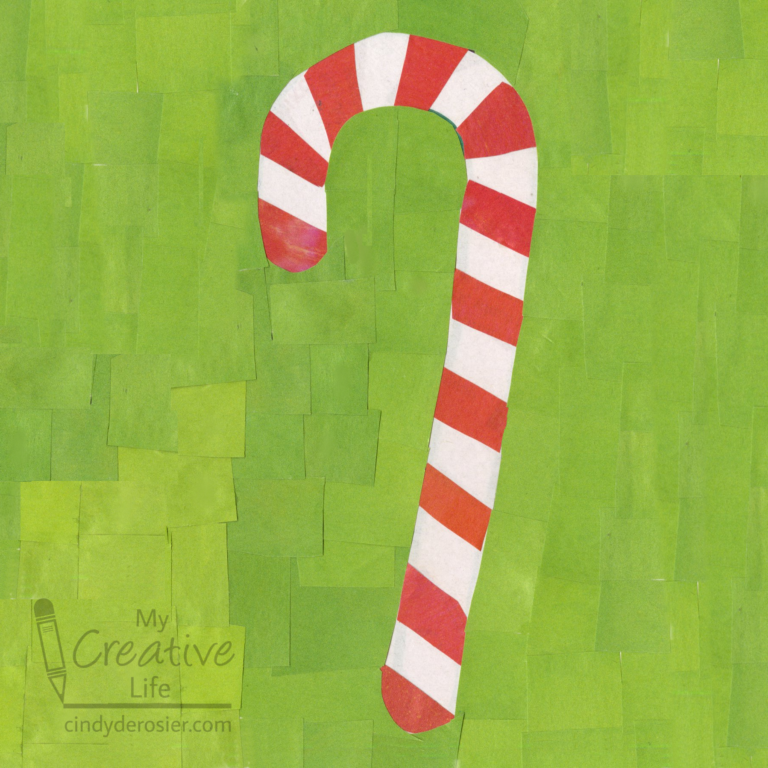 Candy Cane Magazine Mosaic | Fun Family Crafts