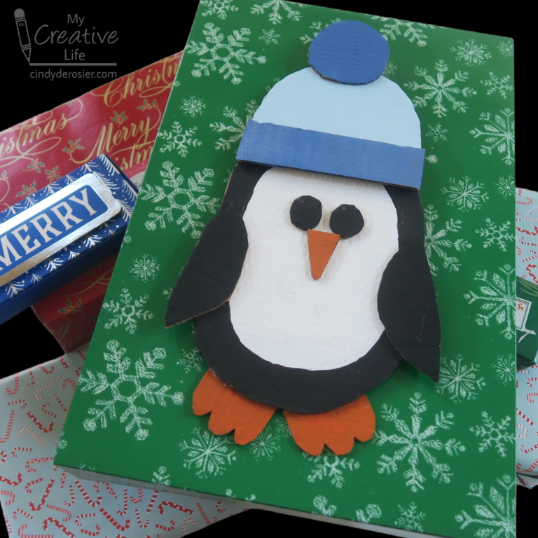 Recycled Cardboard Box Penguin | Fun Family Crafts
