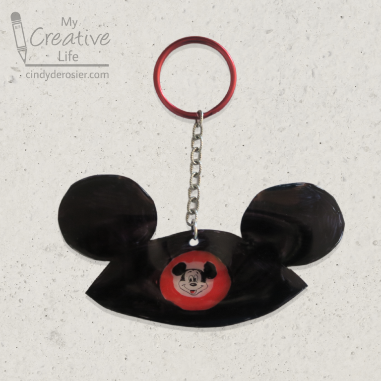 Shrinky Dinks Mouse Ears Keychain | Fun Family Crafts