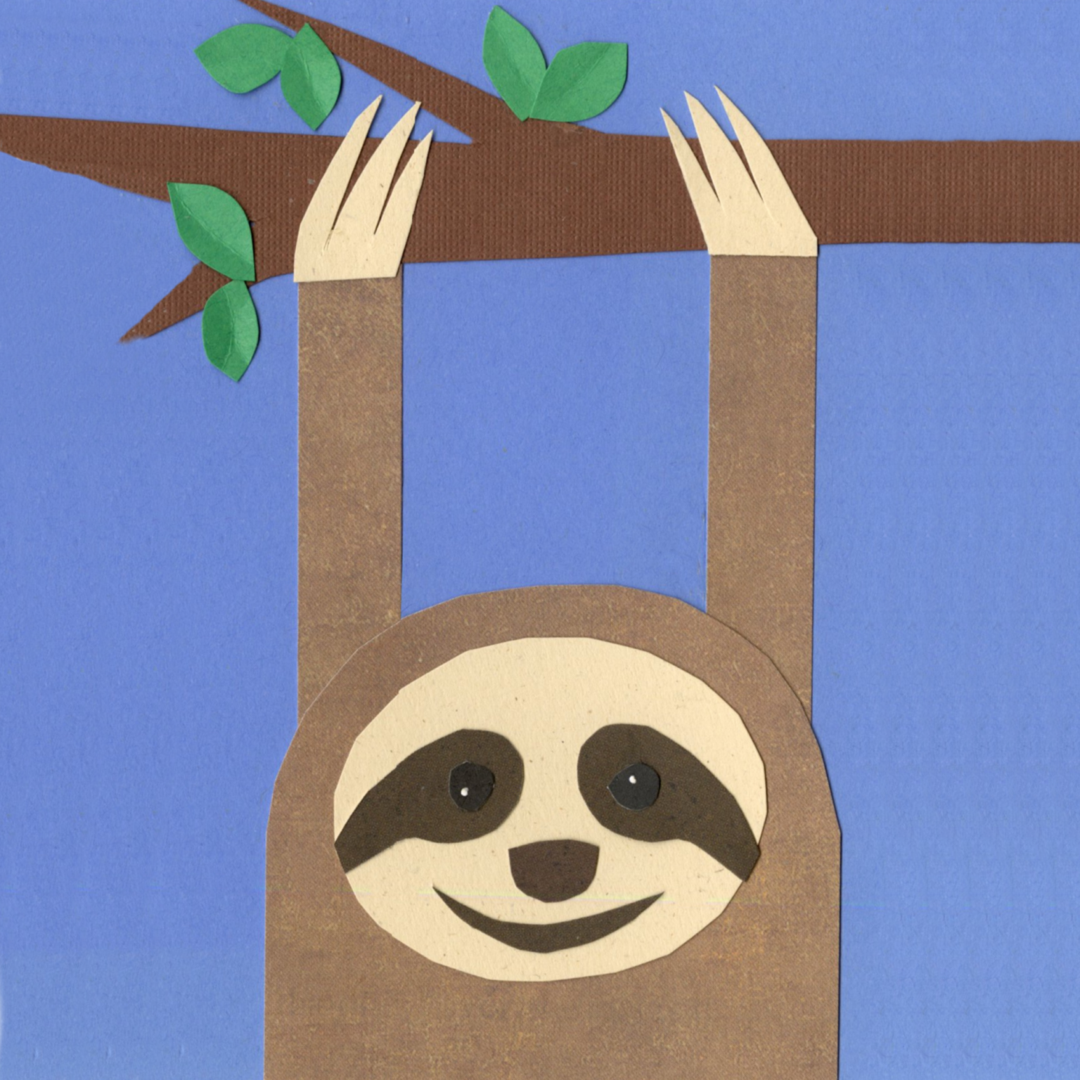 Paper-Pieced Sloth Card | Fun Family Crafts
