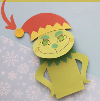 Grinch Paper Bag Puppet | Fun Family Crafts