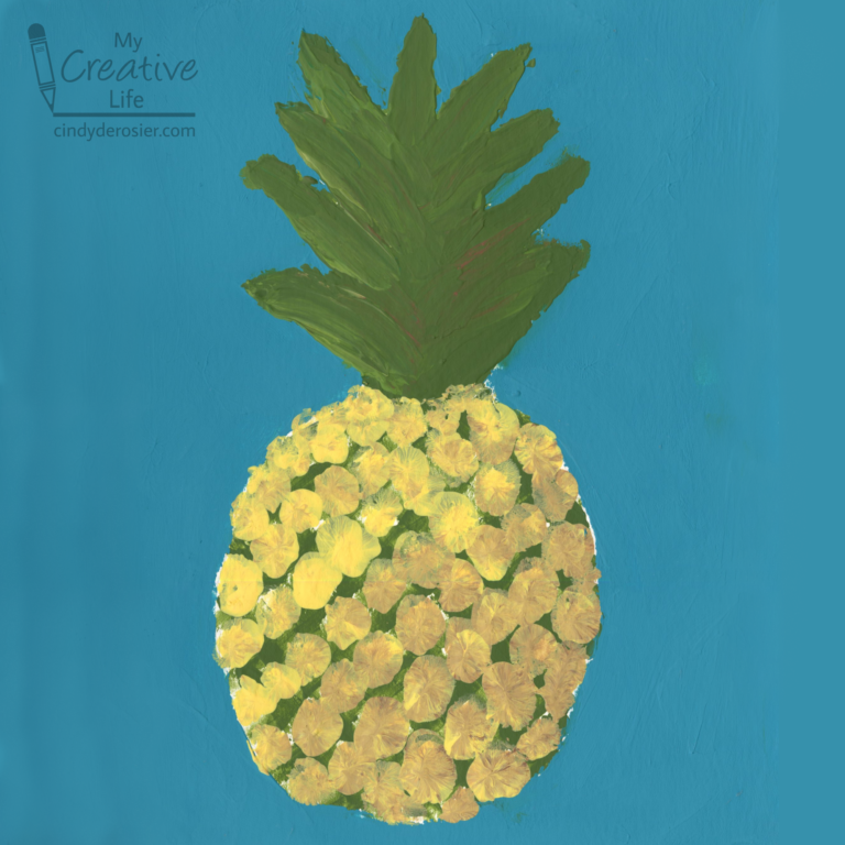 Finger Painting Pineapple | Fun Family Crafts