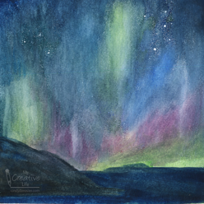 Northern Lights Painting | Fun Family Crafts