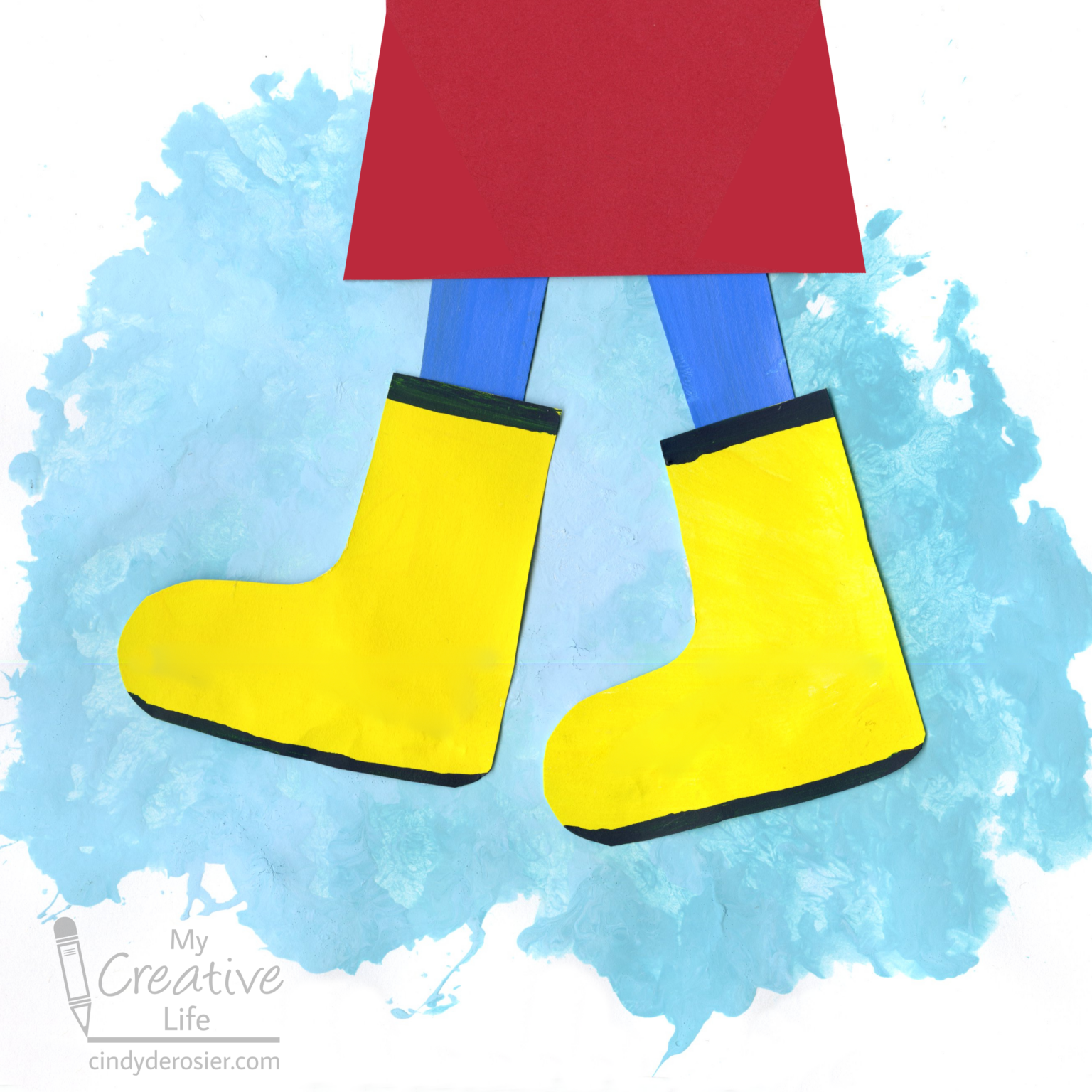 Bubble Wrap Rain Boots Craft | Fun Family Crafts