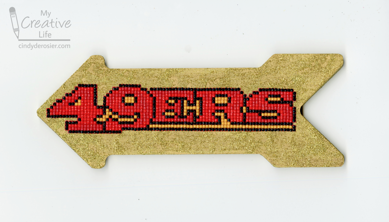 Sparkly 49ers Sign | Fun Family Crafts