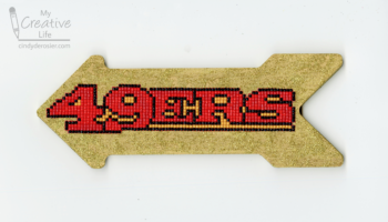 Sparkly 49ers Sign | Fun Family Crafts