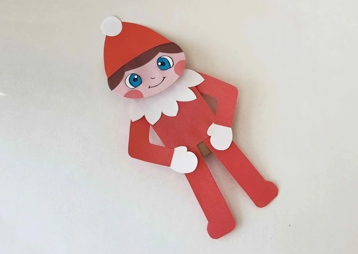Elf on the Shelf Paper Bag Puppet | Fun Family Crafts